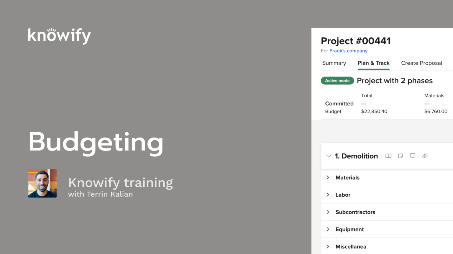 Training & Support - Knowify