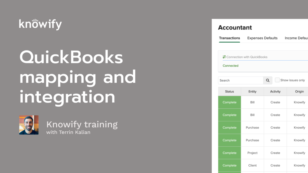 Training & Support - Knowify