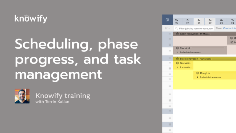 Training & Support - Knowify