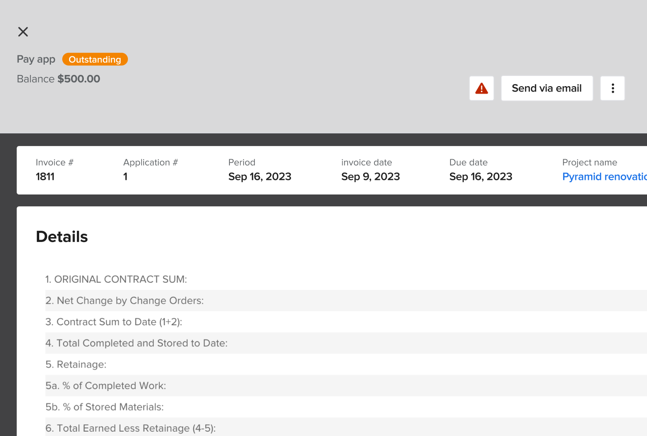 AIA billing software for trade contractors