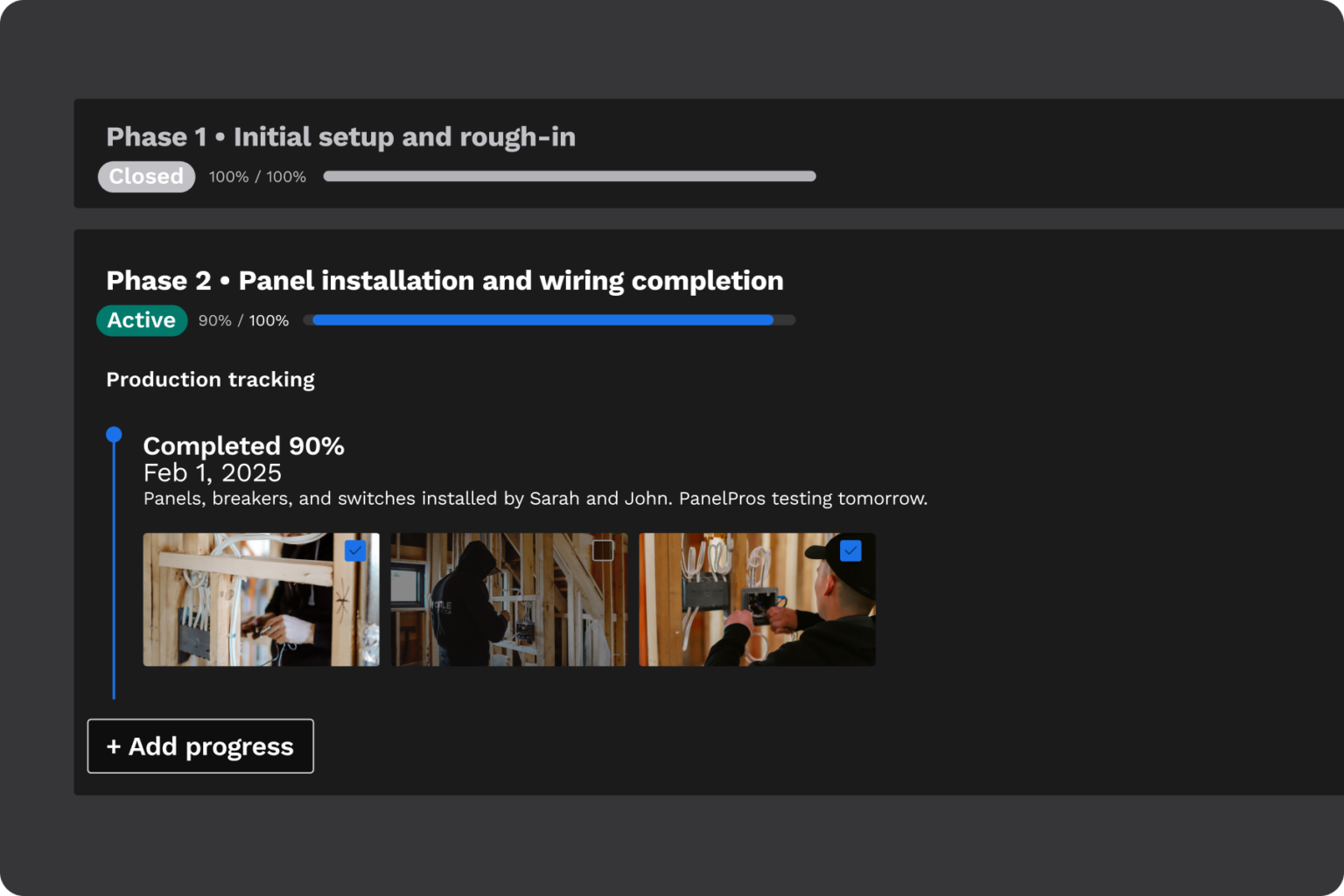 Construction management software for trade contractors