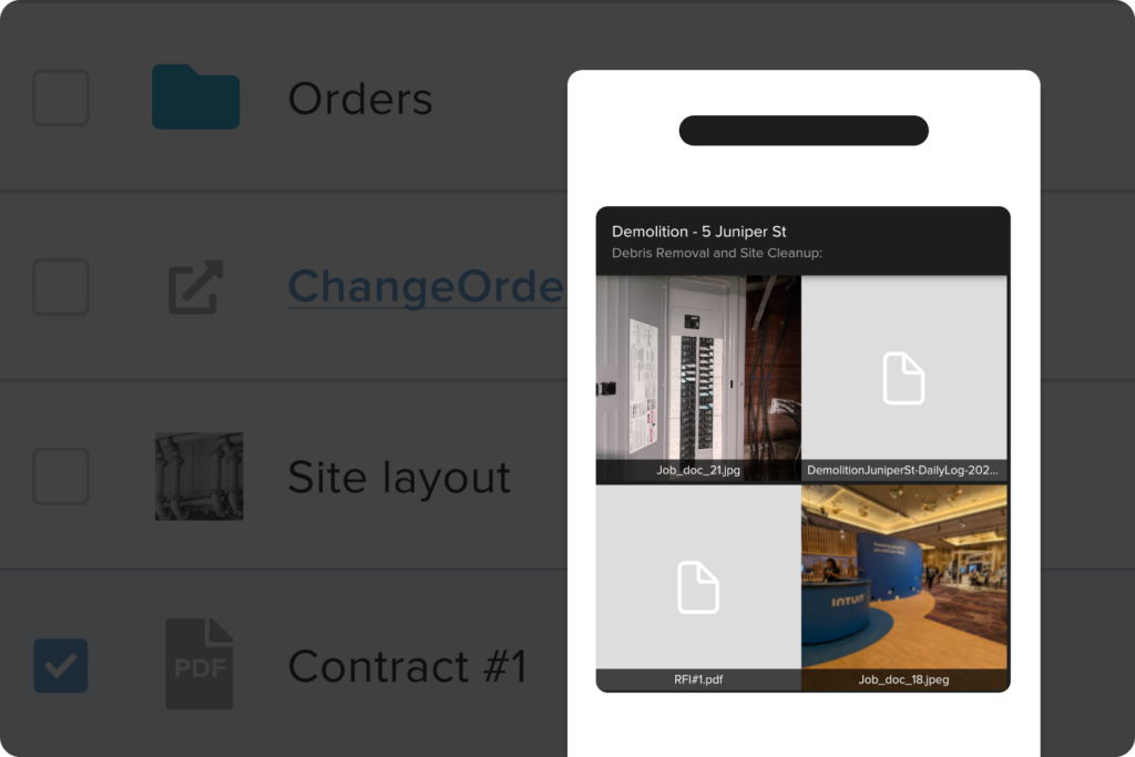 Construction document management software for trade contractors
