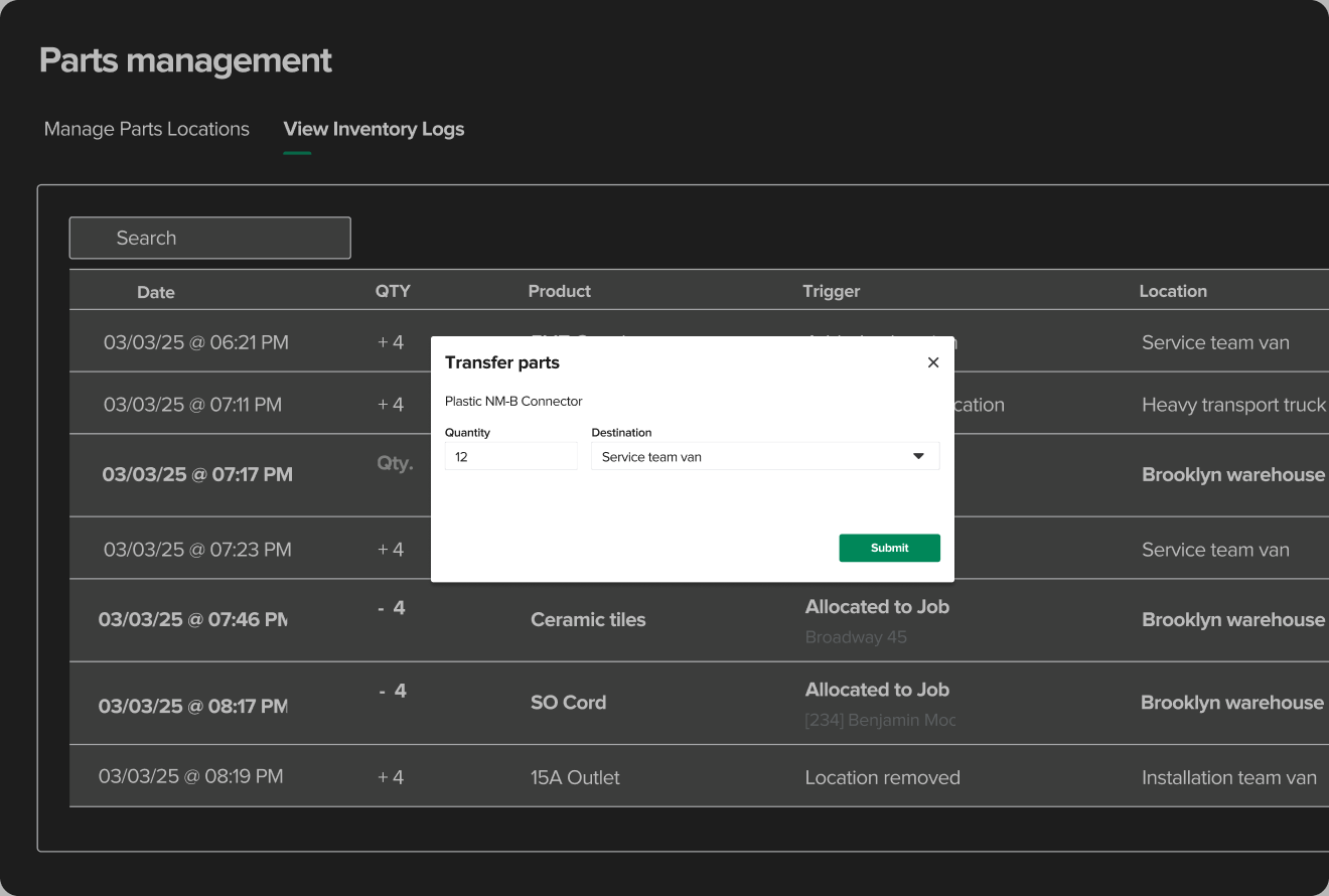 Construction Inventory Management Software