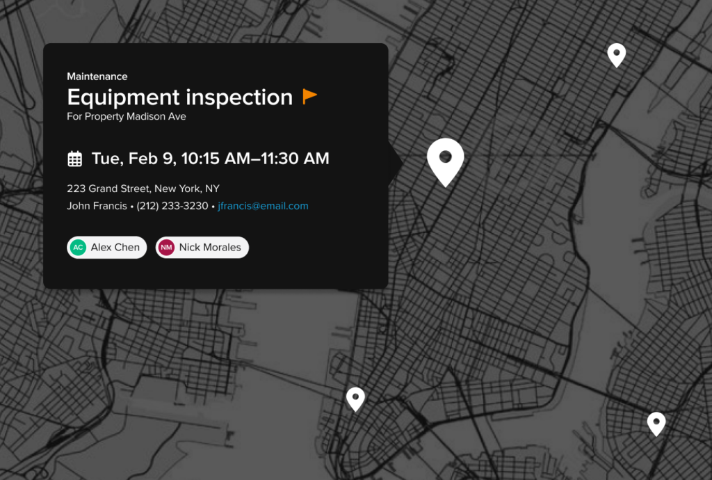Field service scheduling software