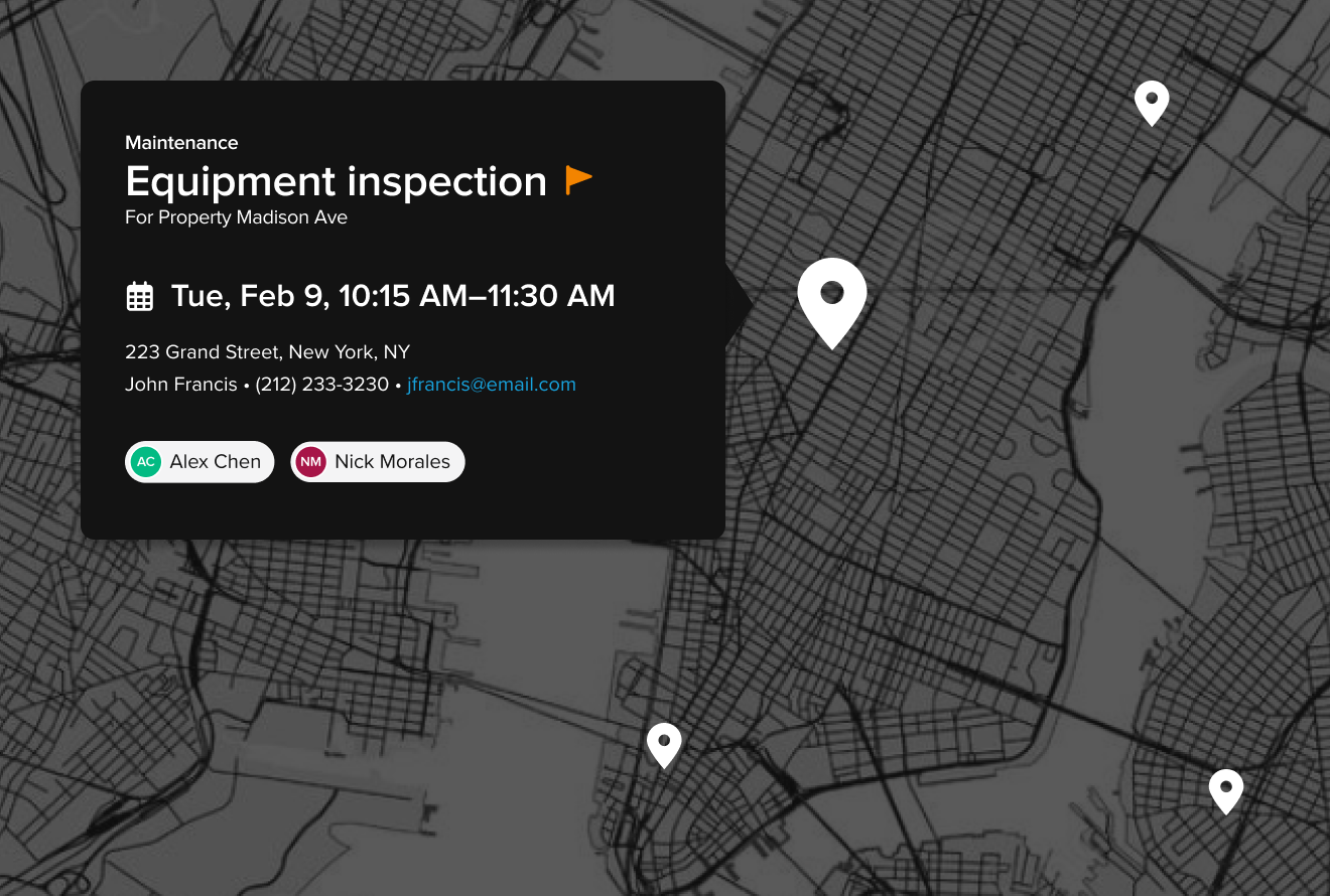 Field service scheduling software